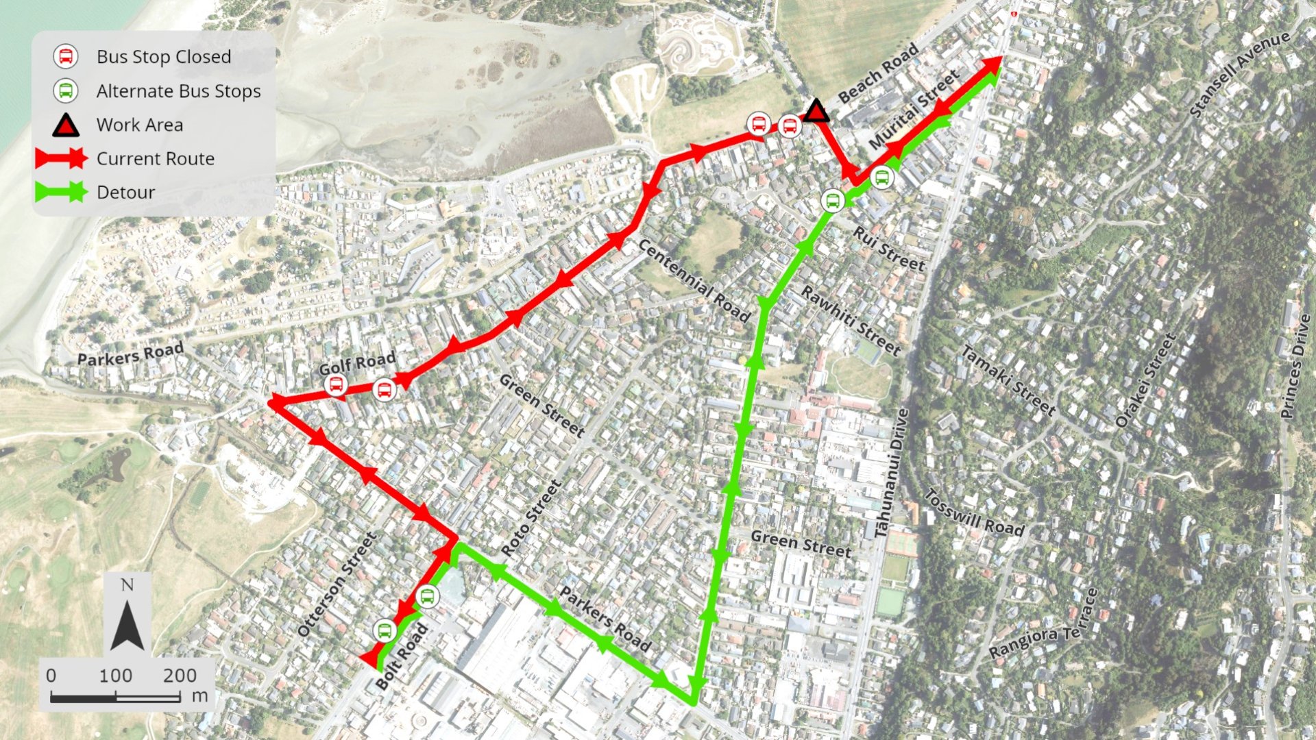 eBus Route 4: one day detour - Our Nelson